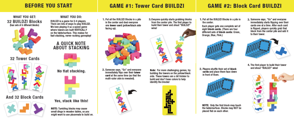 BUILDZI Rules | I Love Tenzi